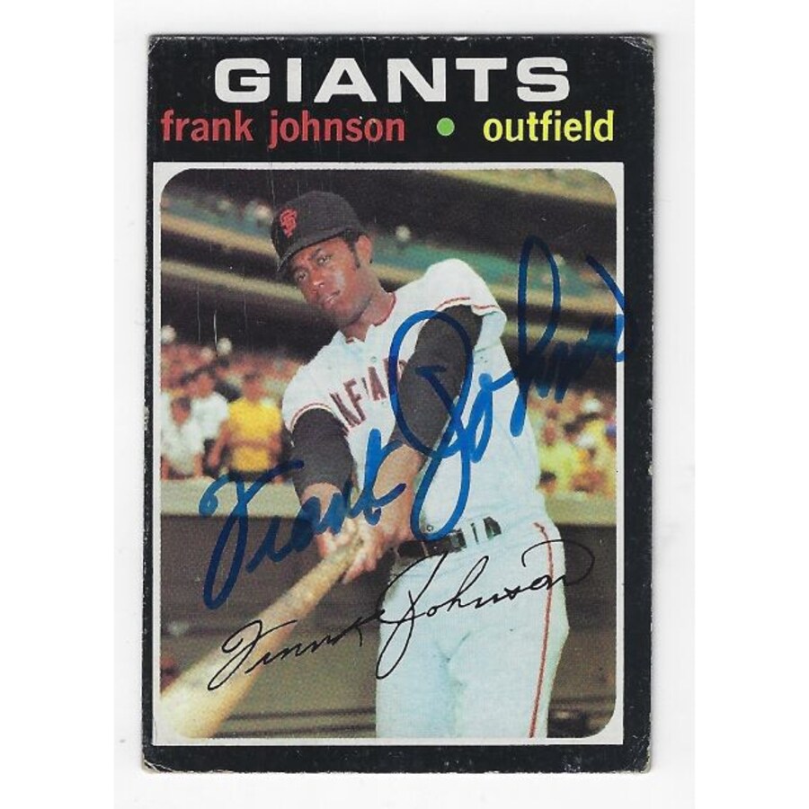 He was a Giant? Frank Johnson – OF/IF – 1966-71 – # 20; By Tony the ...